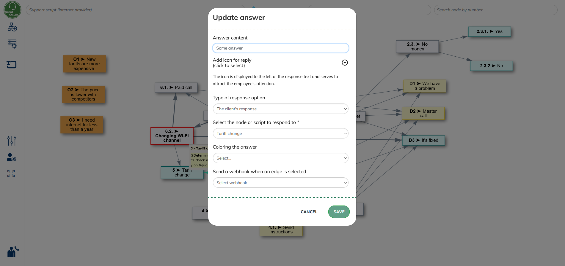 ScriptCaller - a call script builder, quick response template creator ...