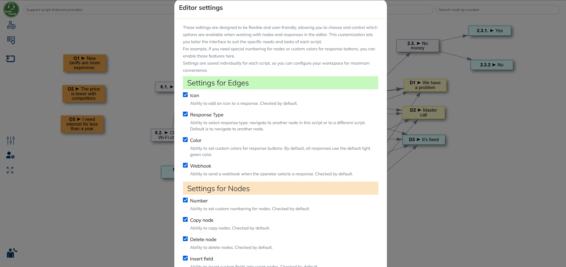 ScriptCaller - a call script builder, quick response template creator ...